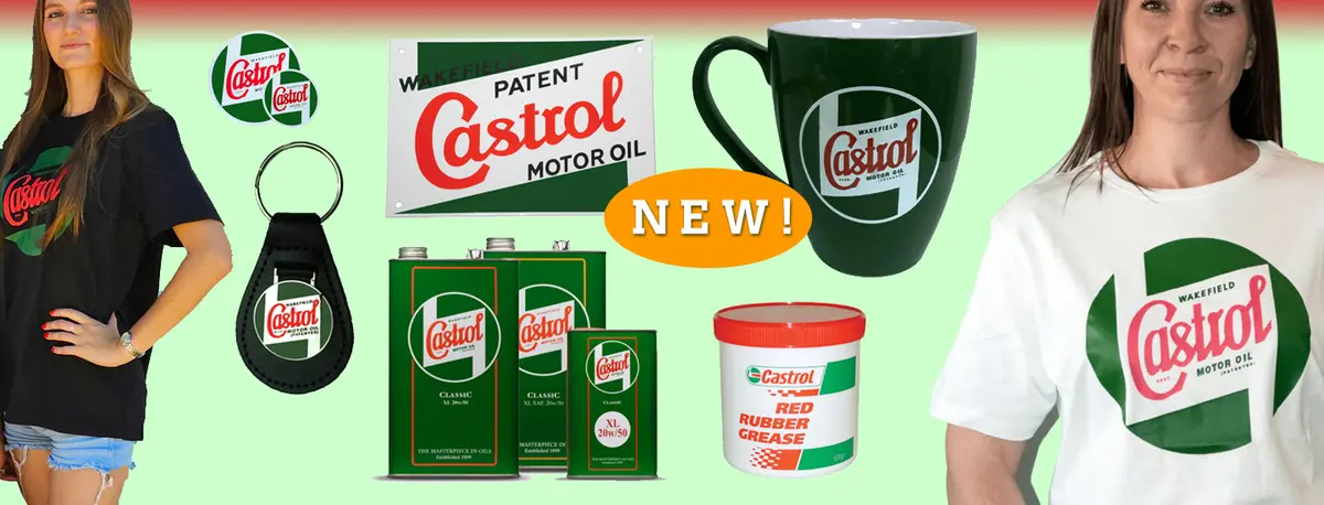 Castrol Classic Oils, Apparel, & Gear